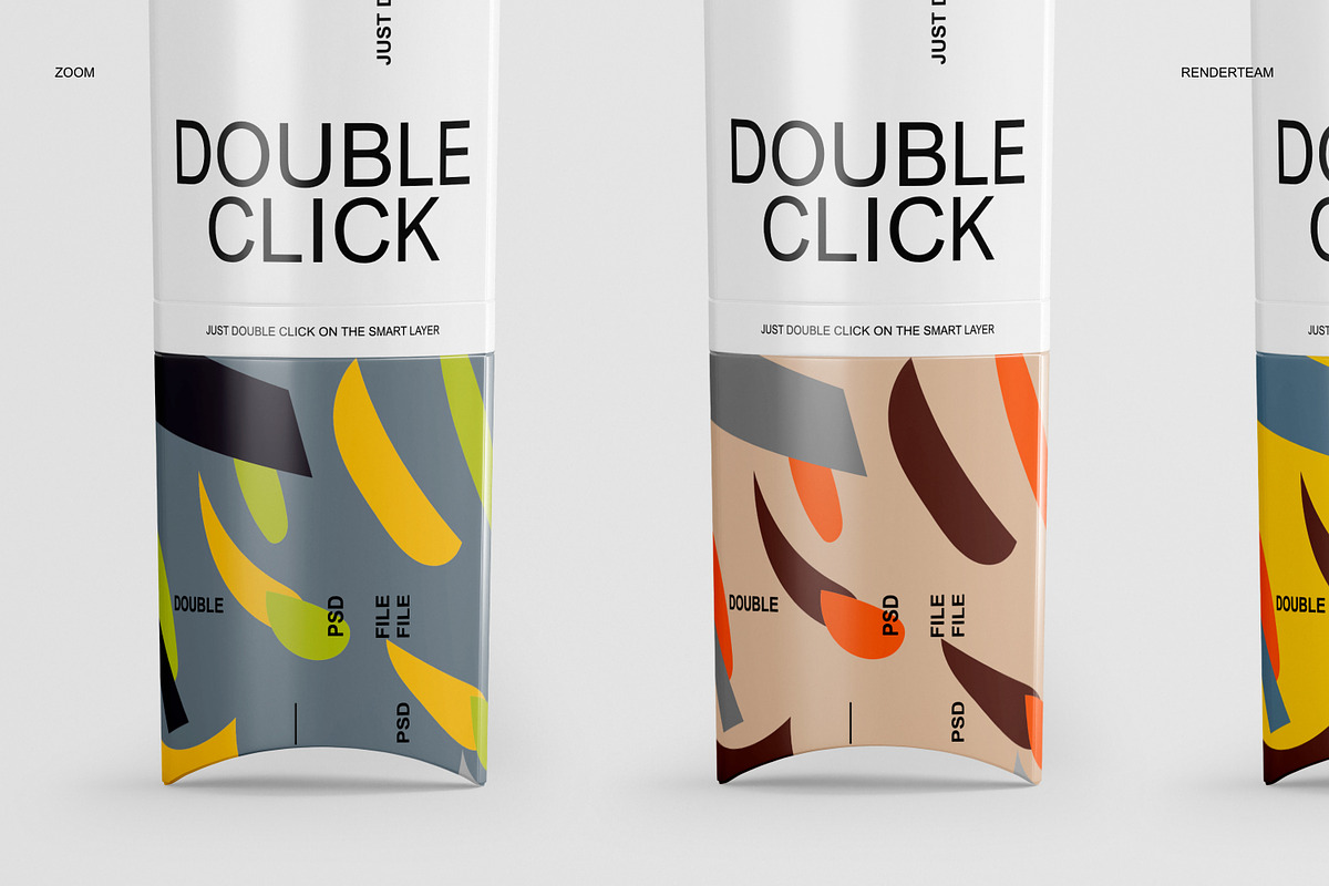 Wrap Roll Box Mockup (3 PSD)