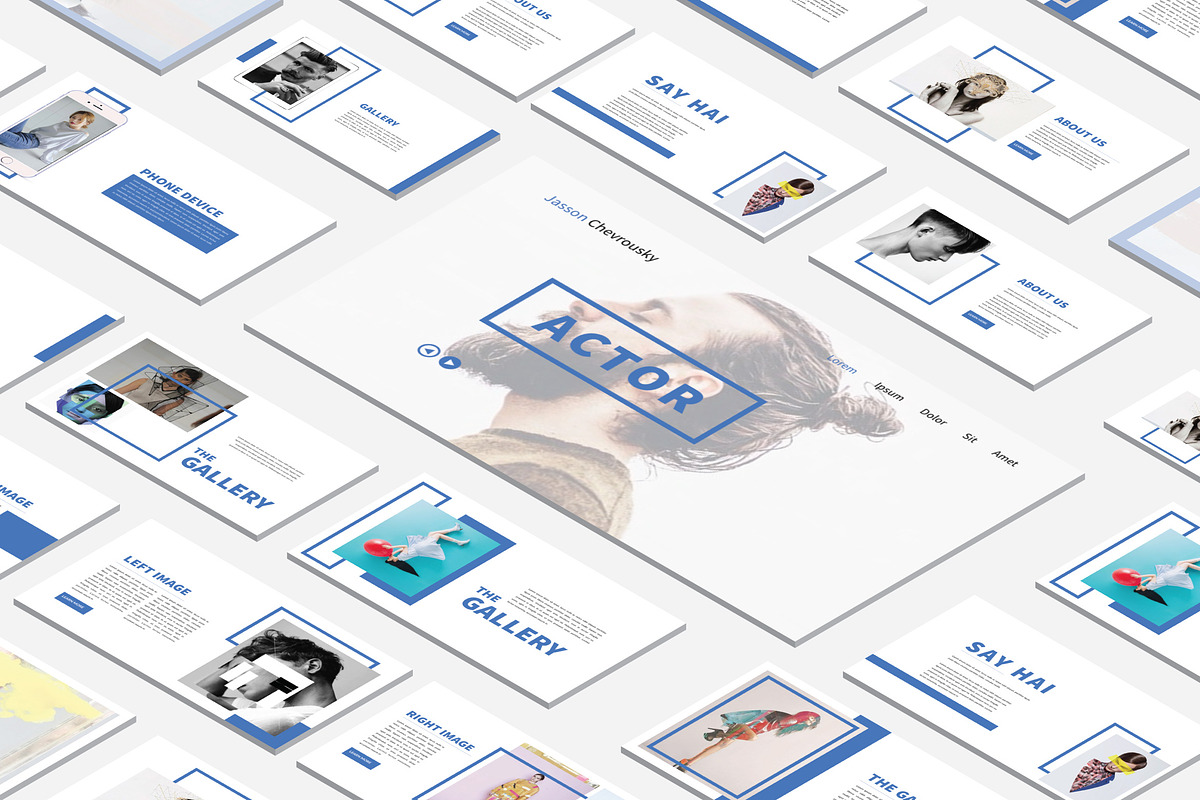 ACTOR Powerpoint Template, a Presentation Template by Dirtytemp Studio