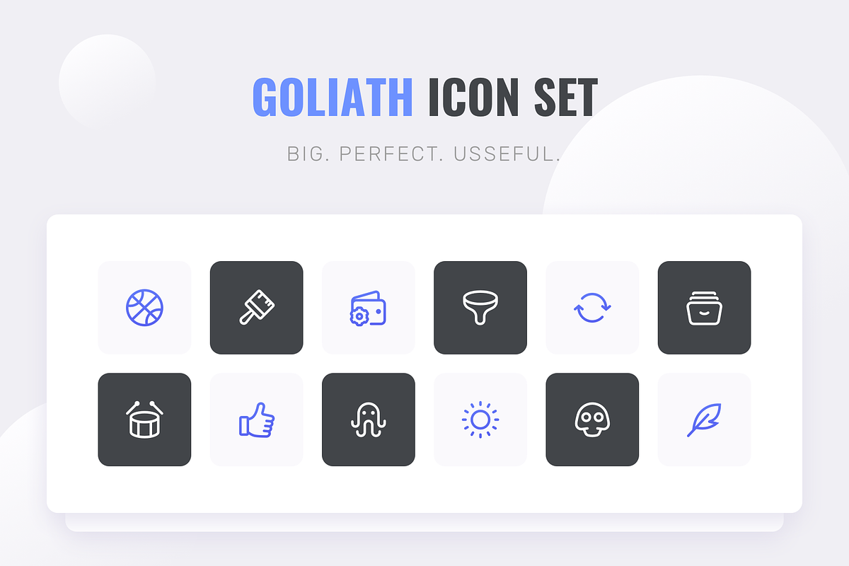 GOLIATH 1500+ ICON SET, an Outline Icon by IconsShop