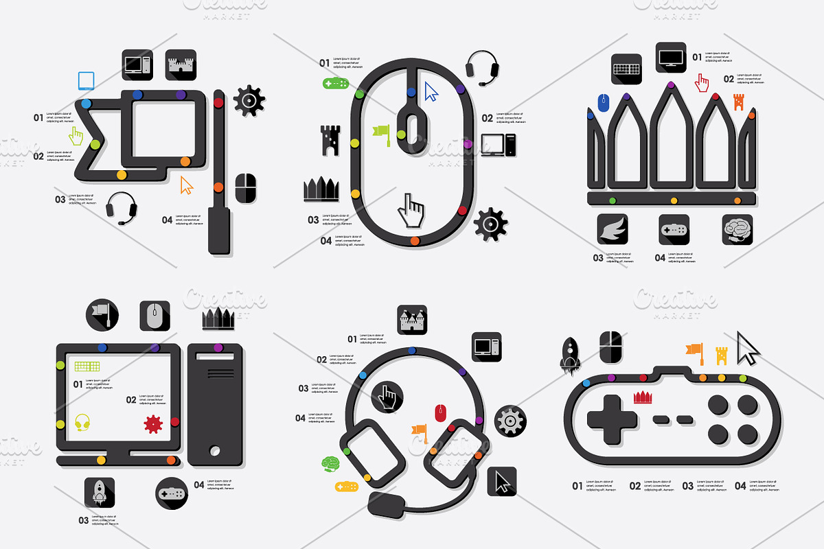 9 GAME infographics, a Technology Illustration by Palau