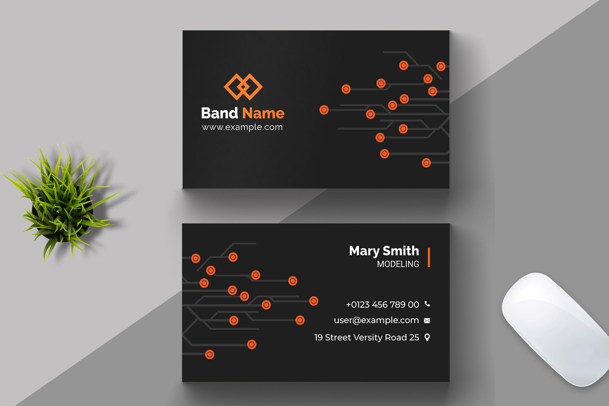 Technology Business card Layout