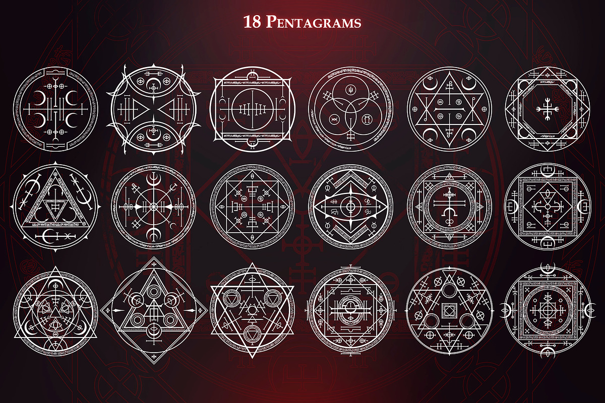 Dark Alchemy UI Set, an Object Illustration by Olga Ryzychenko