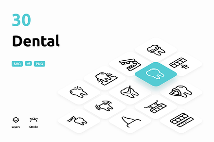 Tooth Poster | Icons ~ Creative Market