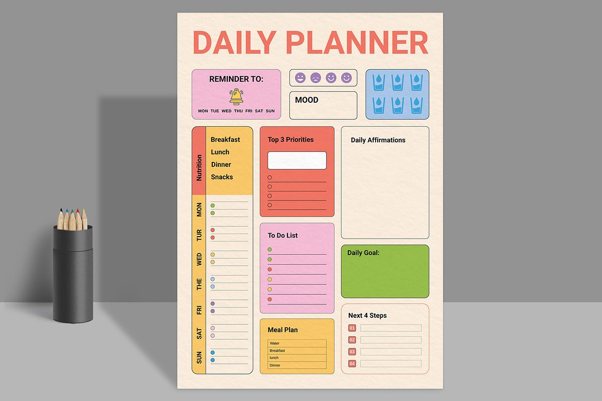 Daily Planner Layout