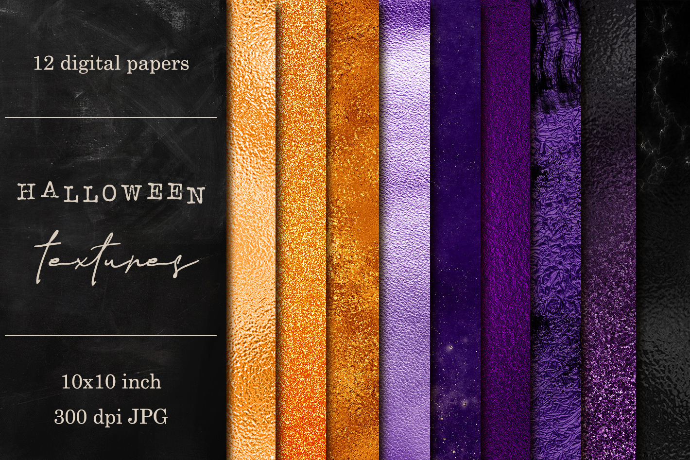 Halloween textures set, a Texture Graphic by PixelJungle