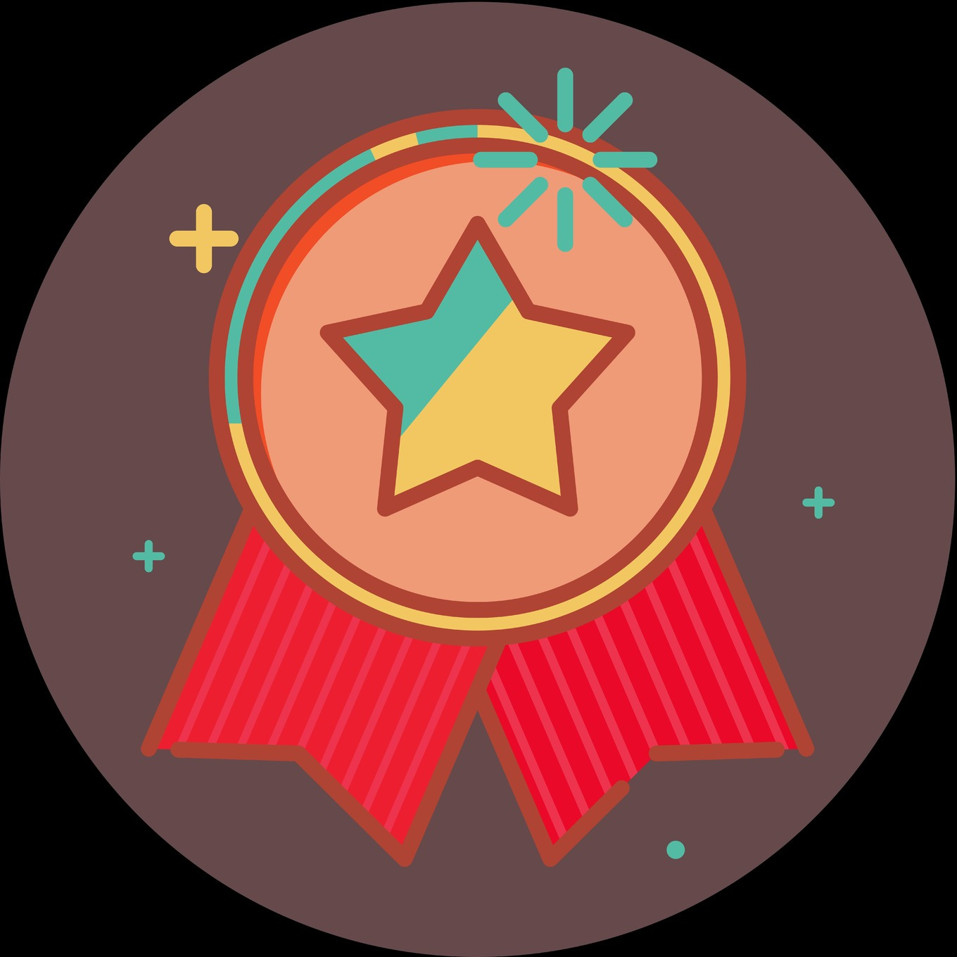 Best of badge with ribbon icon award champion label, an Object ...