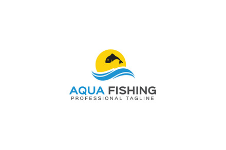 Aqua Fish Logo Template | Branding & Logo Templates ~ Creative Market