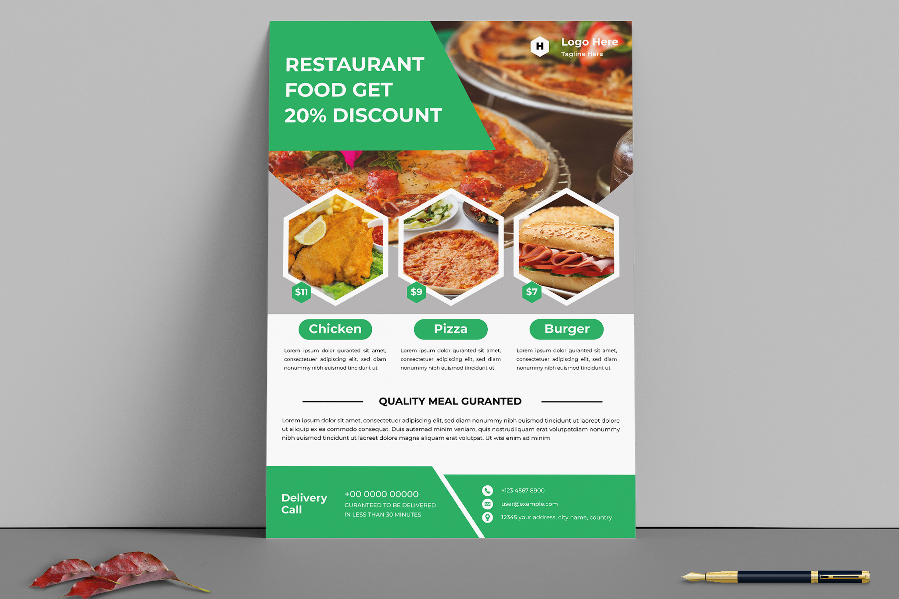 Food Flyer Design | Creative Market
