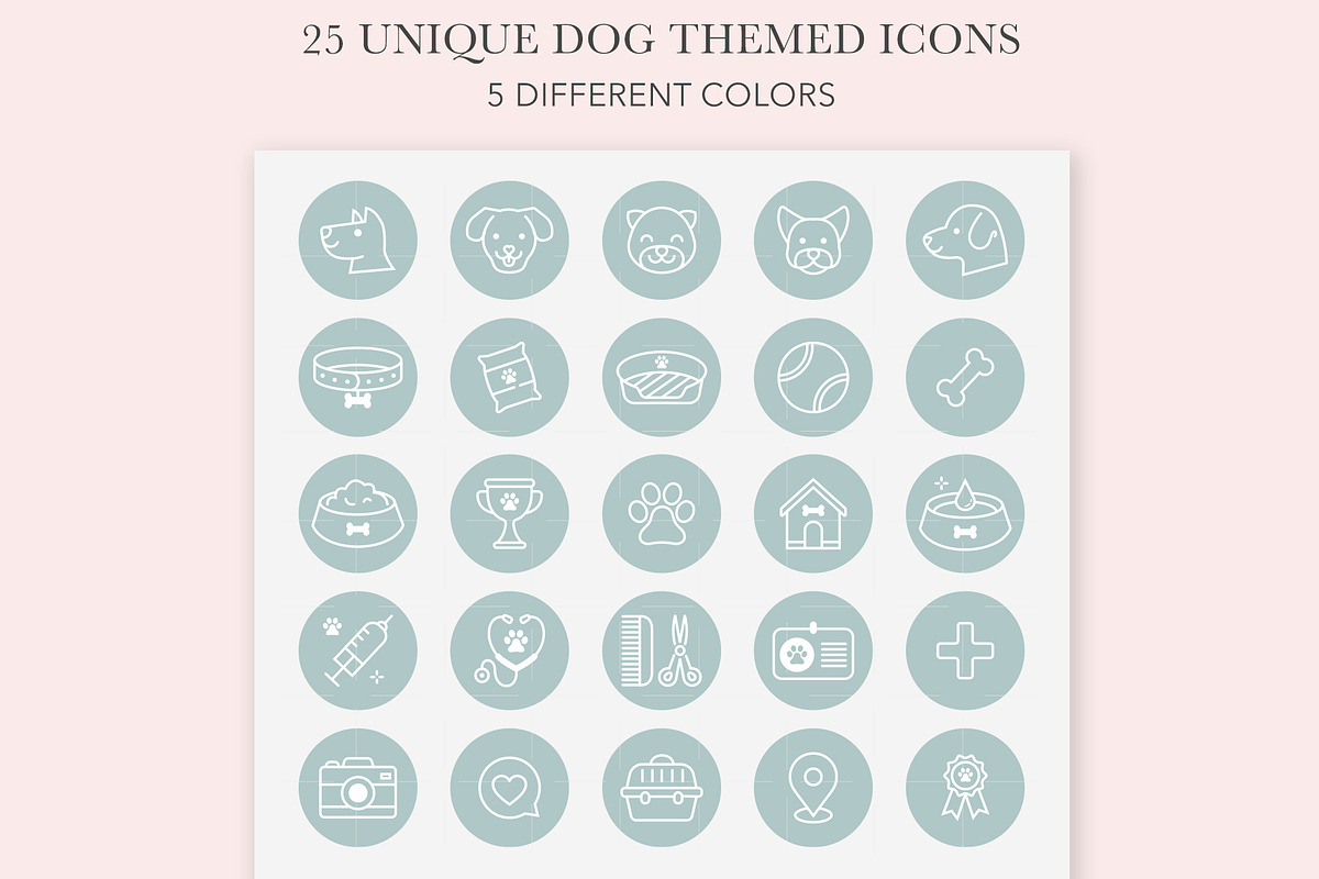 Dog Themed Instagram Cover Icons, an Icon by Oh so Lively