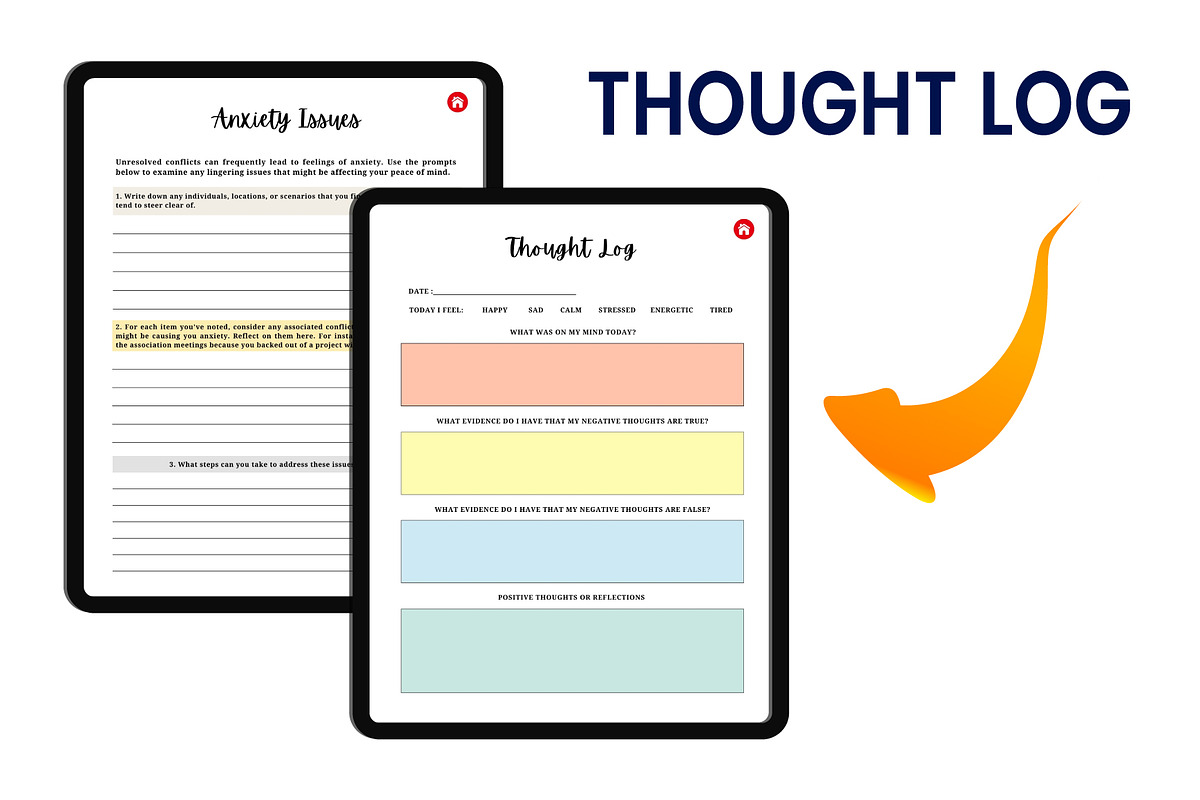 2026 Digital Mental Health Workbook, a Stationery Template by Designmela01