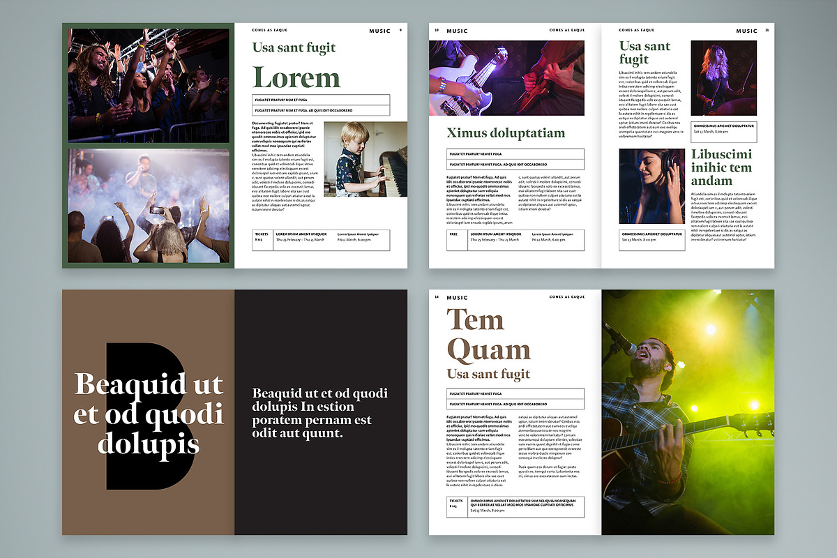 Festival Program of Activities, a Brochure Template by McLittle Stock