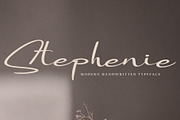 Stephenie, a Script Font by pineungtype