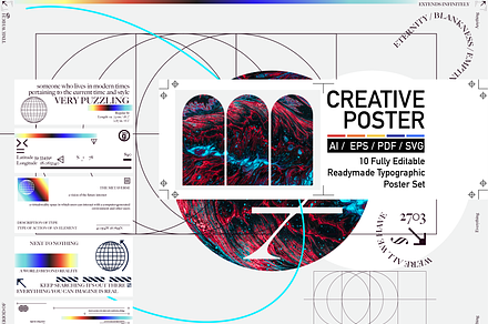12 Brutal Poster Templates | Illustrations ~ Creative Market