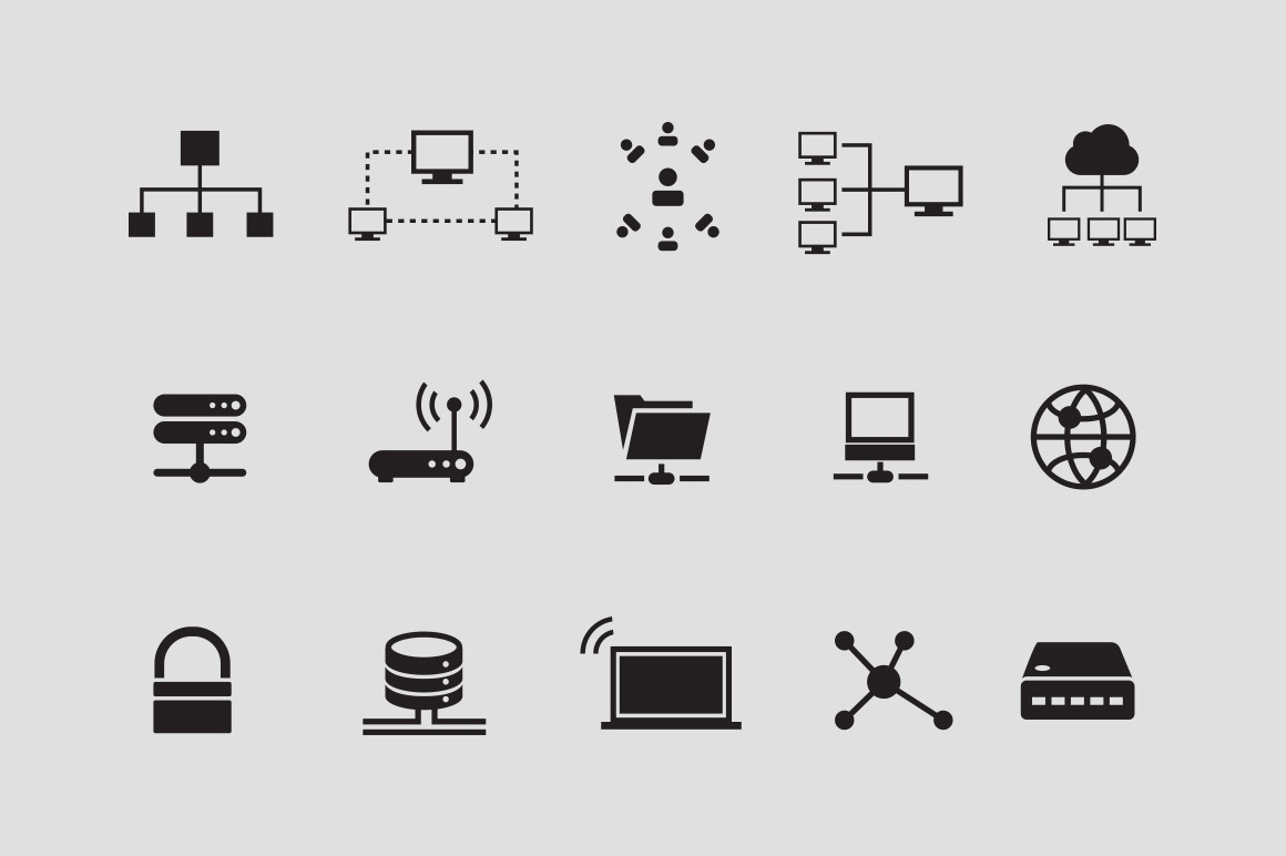15 Network & Internet Icons, an Icon by Creative VIP | Creative Market