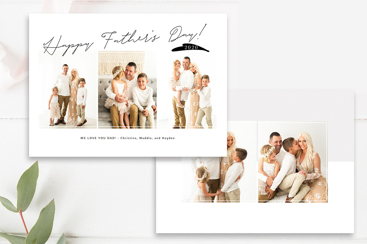 Father's Day Photo Card Template, a Card Template by By Stephanie Design