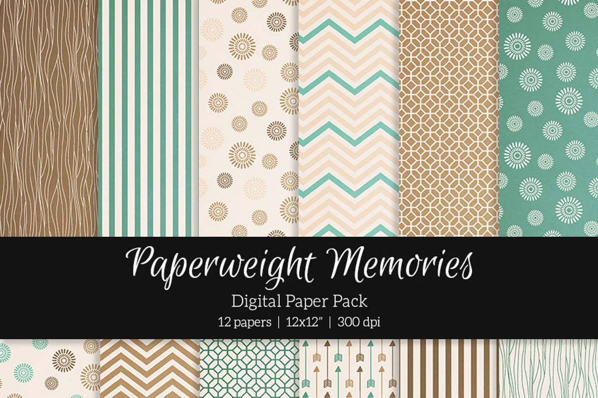 Patterned Paper – Paper Town, a Pattern Graphic by Paperweight Memories