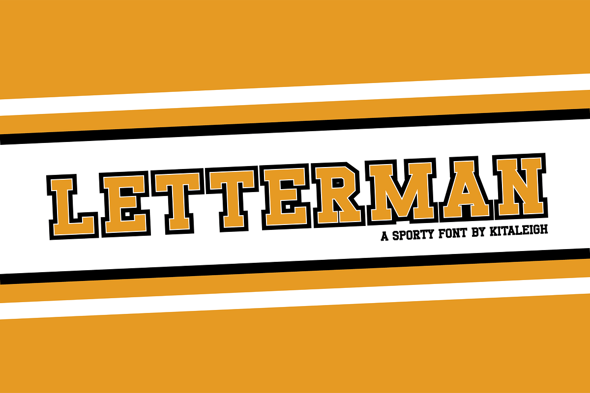Letterman, a Serif Font by Kitaleigh