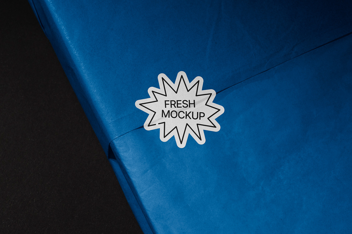 Sticker Seal Mockups, a Packaging Mockup by Mocku