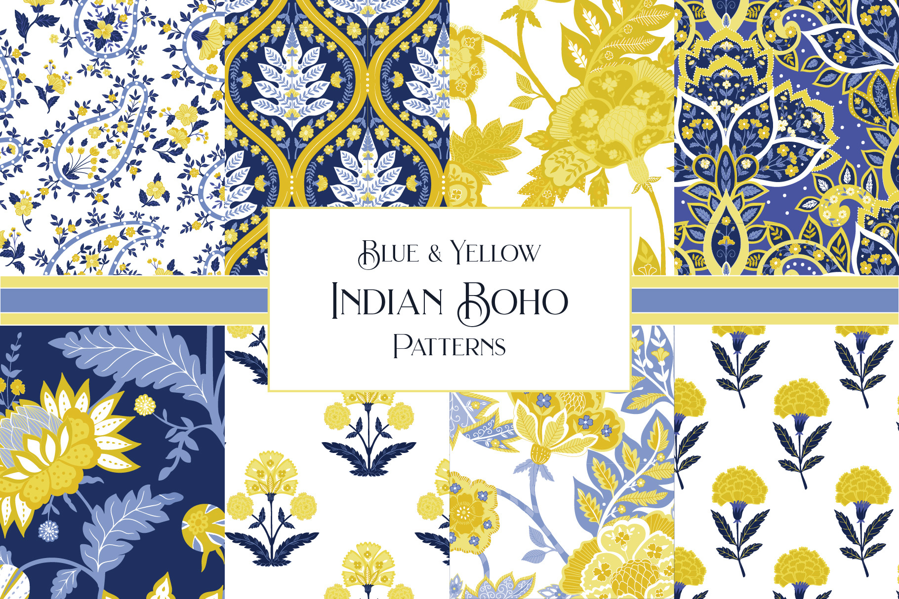 Bohemian Digital Paper Bundle | Creative Market