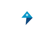 P Paper House Logo Design, a Branding & Logo Template by FransiskaDesign