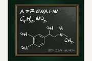 Adrenalin Molecule, an Education Illustration by Anna's Shop
