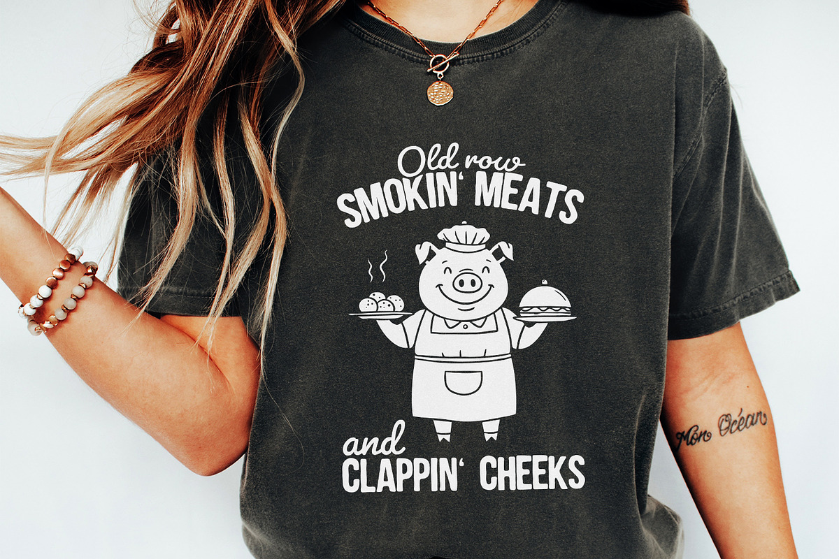 Smokin Meats And Clapping Cheeks, an Illustration by SharpMarketplace ...