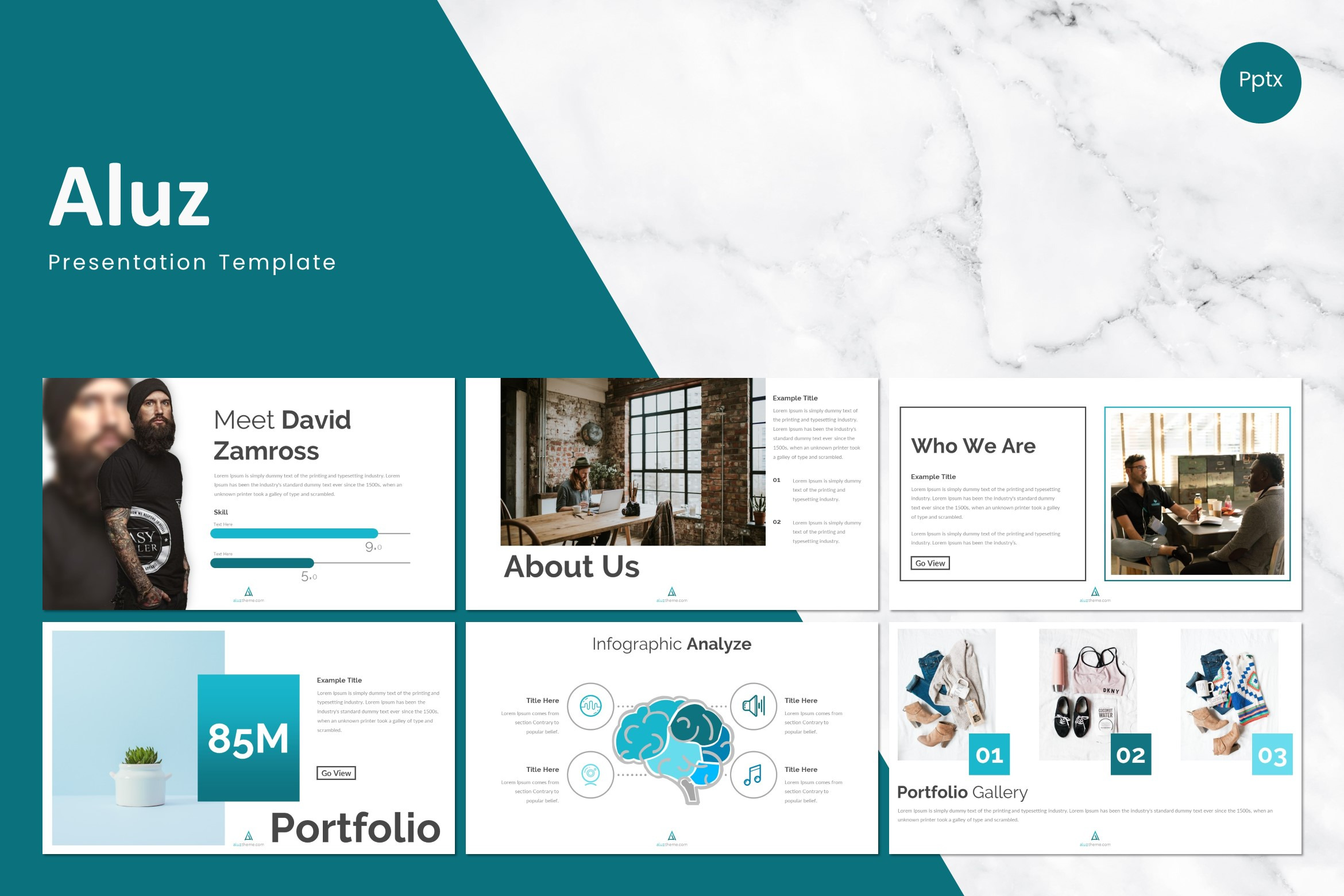 Aluz - Powerpoint Template, a Presentation Template by inspirasign
