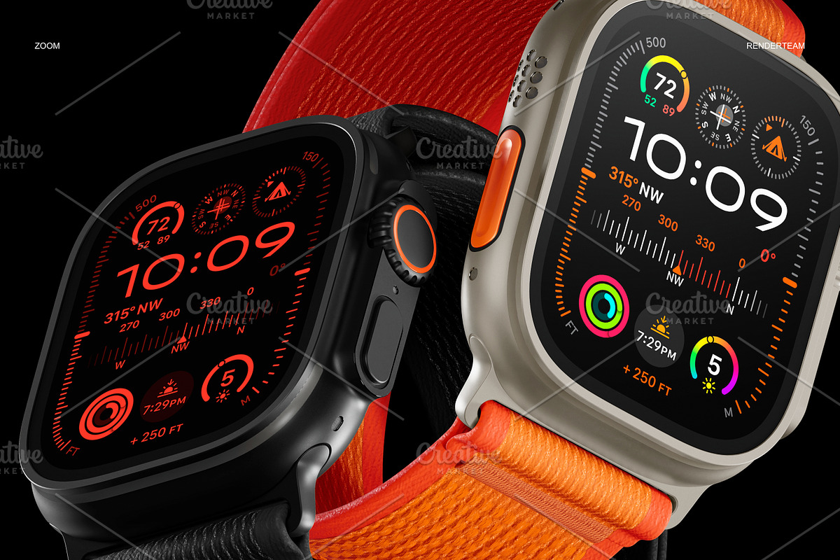 Watch Ultra Mockup (3 PSD)