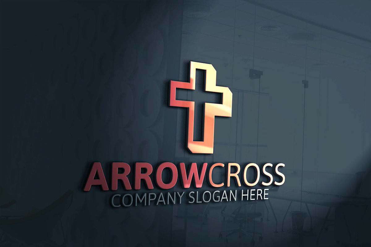 Arrow Cross Logo, a Branding & Logo Template by Josuf Media
