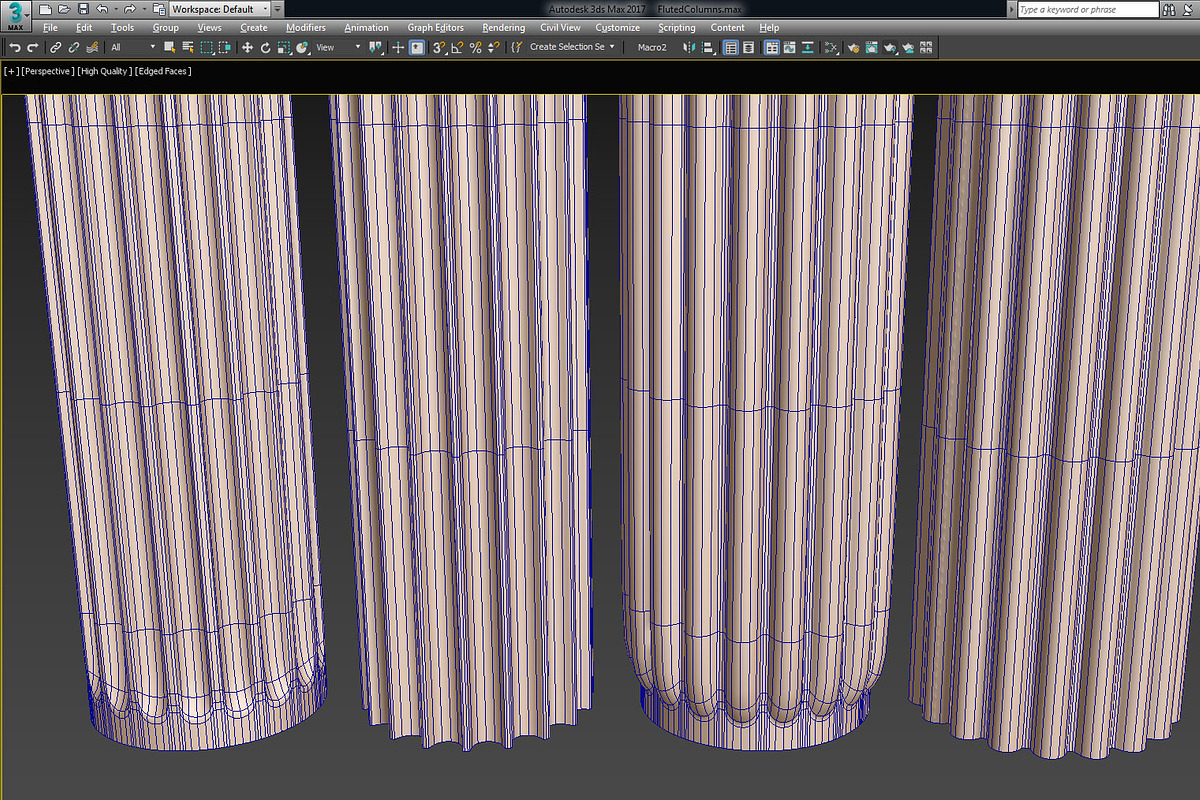 MCG Fluted Column, an Object 3D Model by Candy Shop