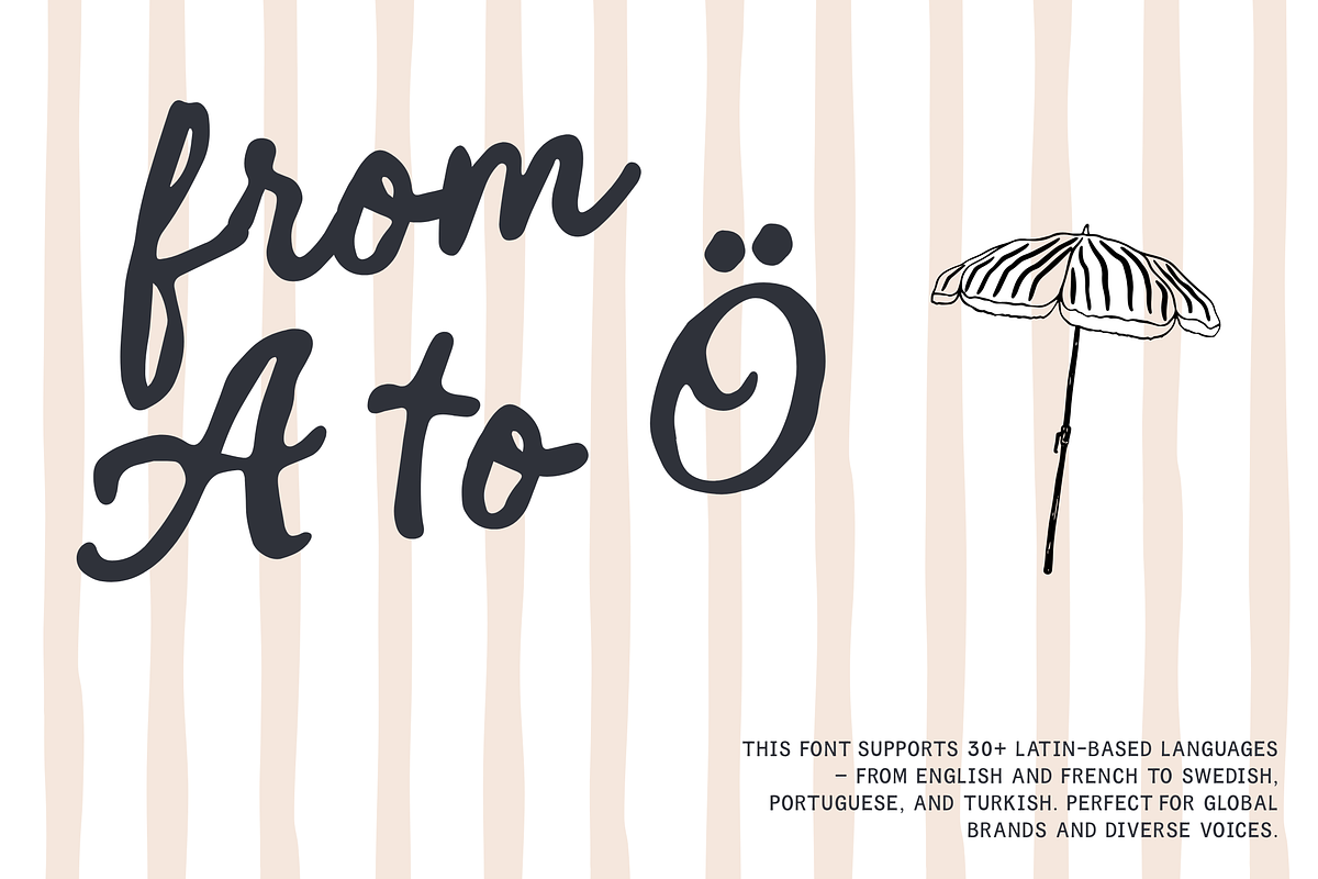 Côte Lumière – Coastal Script Font