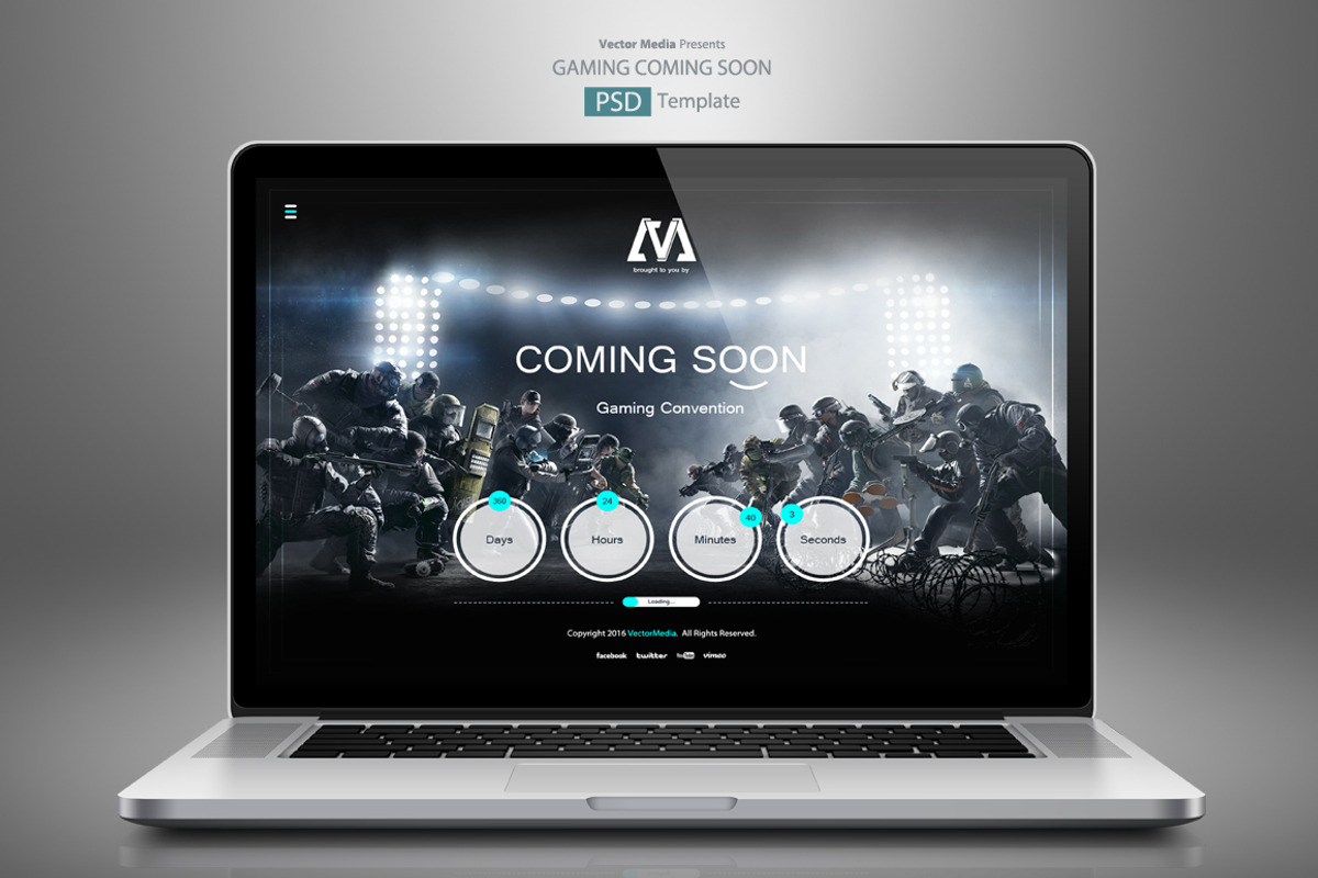 Gaming Coming Soon - PSD Template, a Websites & App Template by VectorMedia