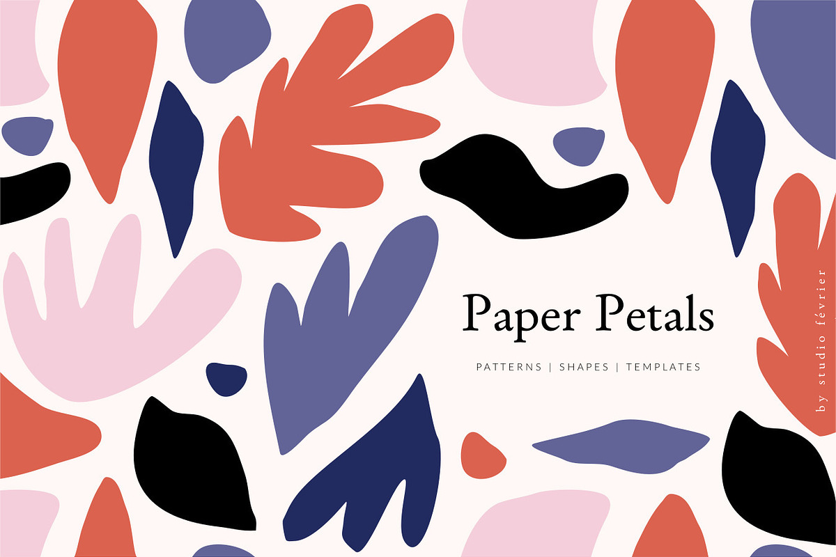 Paper Petals | Patterns + Extras, a Pattern Graphic by Studio Fevrier
