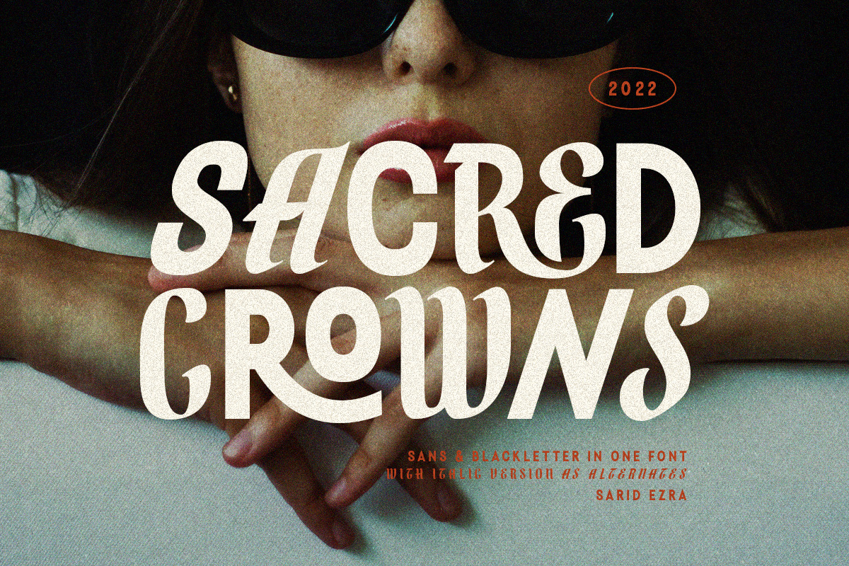 Sacred Crowns - 2 in 1 Display Font, a Sans Serif Font by Sarid Ezra