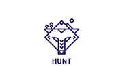 Hunt Logo, a Branding & Logo Template by Last Spark