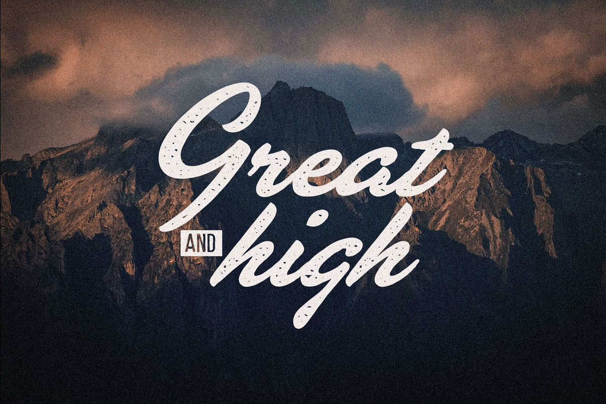 Brighter dual font, a Script Font by INKSUN™