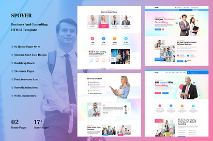 Corporate & Business HTML5 Template | HTML Templates ~ Creative Market