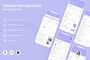 School Management Mobile App UI Kit, an UI Kit Template by Betush