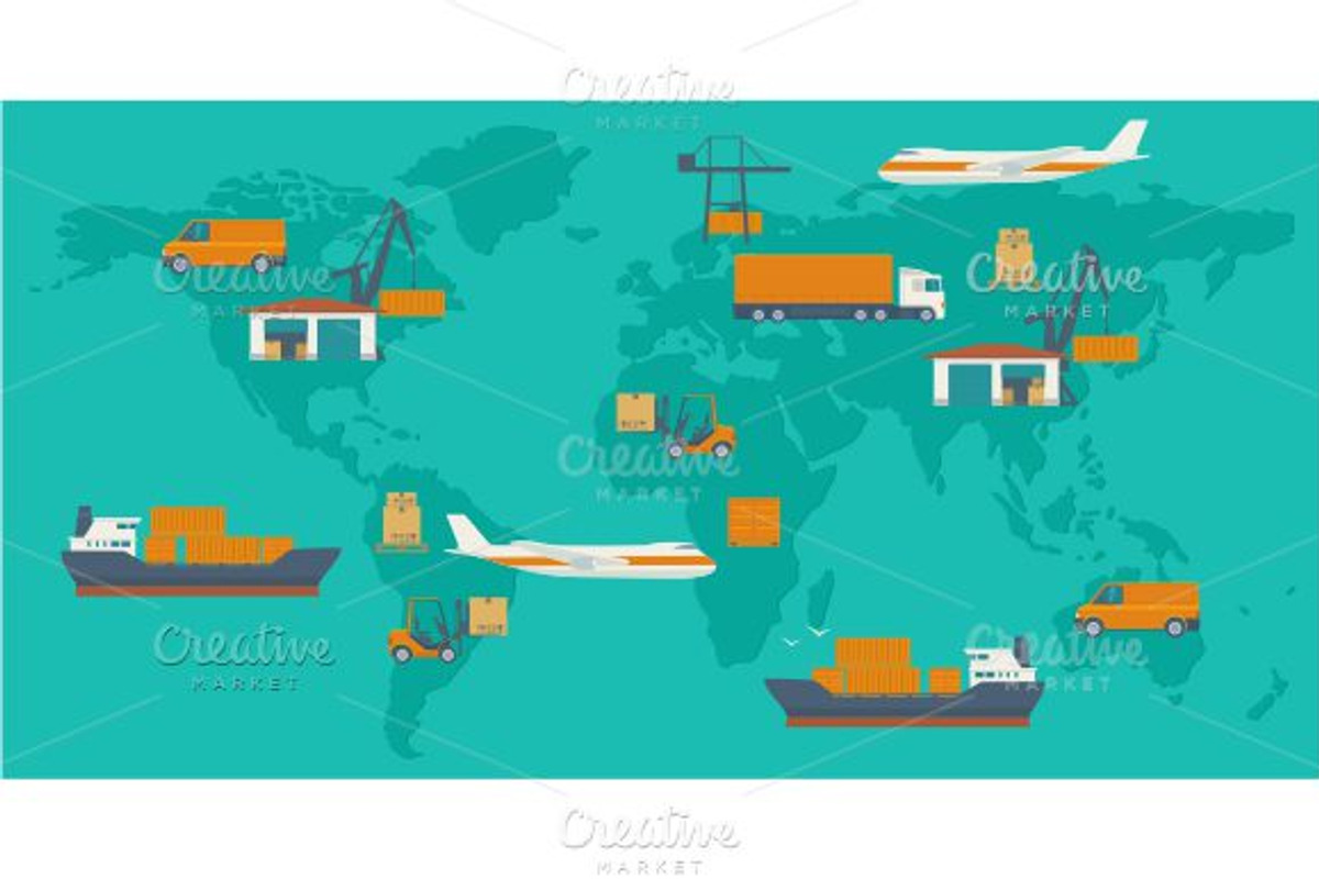 Phone mobile app cargo, logistic, an Illustration by MoreVector
