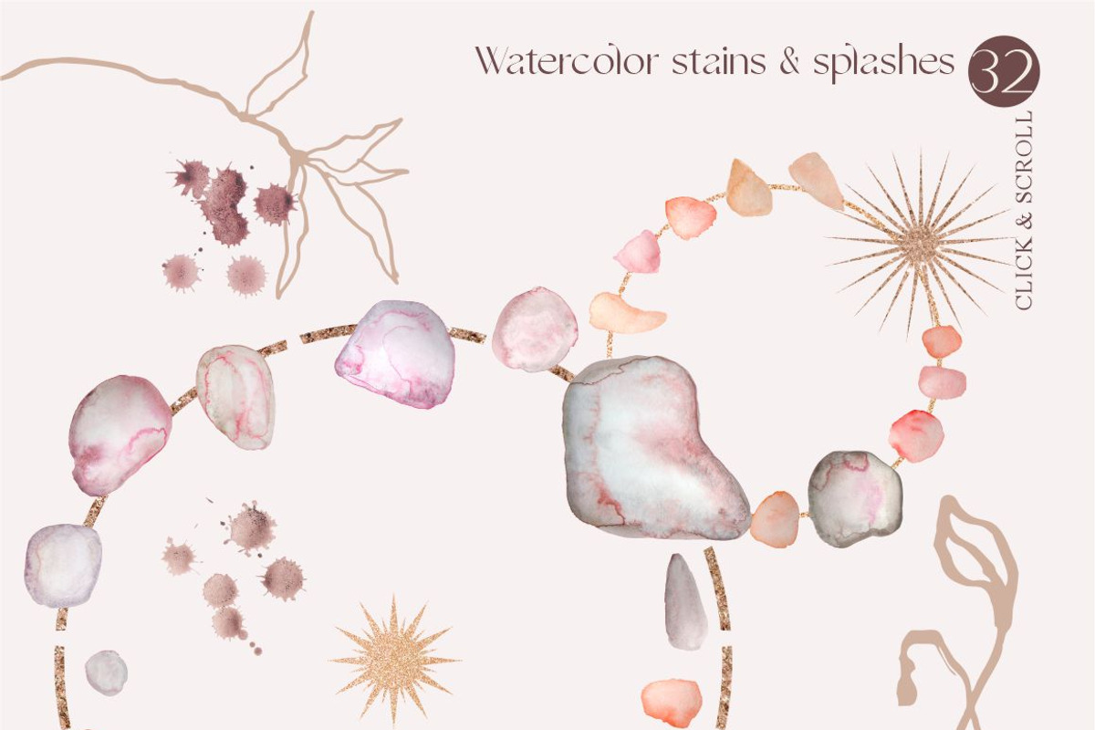 Botanical alchemy-set of illustrations