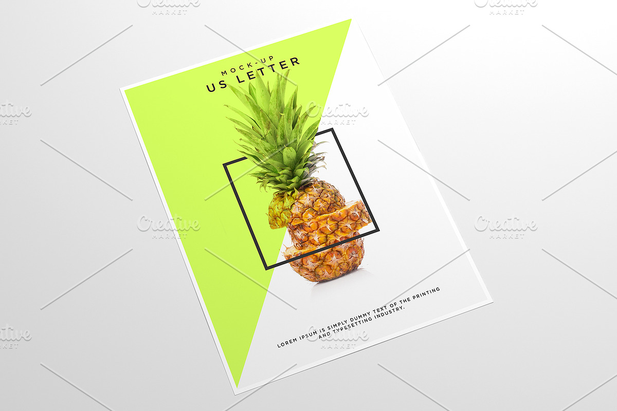 Us Letter Flyer Mockup, a Print Template by AlkStudio | Creative Market