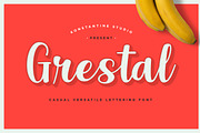 Grestal - Casual Lettering Font, a Sans Serif Font by Konstantine Studio