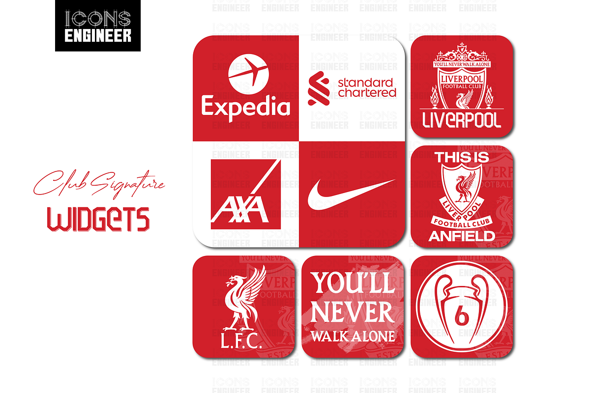 Liverpool Icon Pack | Home Kit, an Icon by IconsEngineer