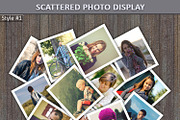 Scattered Photo Display Mock-Up, a Print Template by Graphicsworld125
