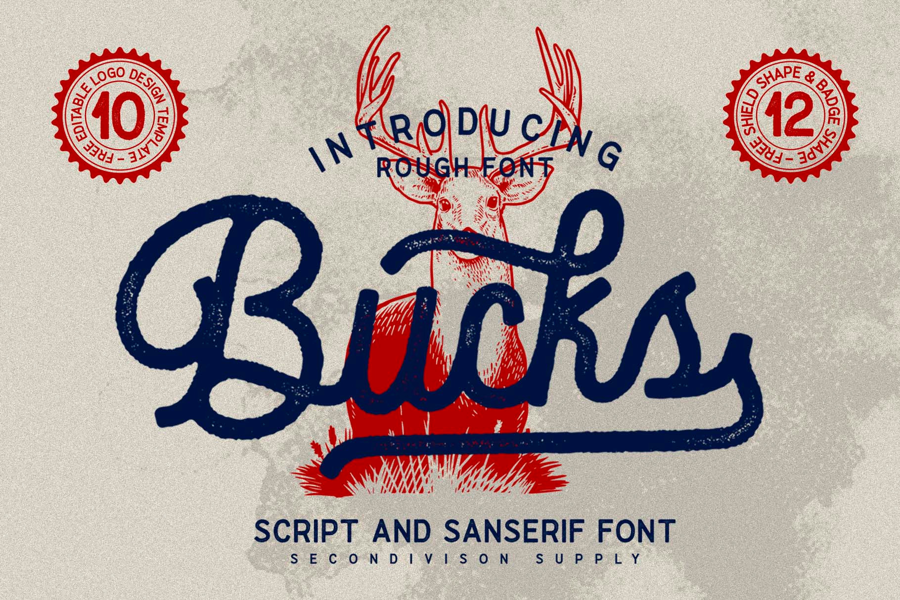 Bucks, a Script Font by Secondivison Supply