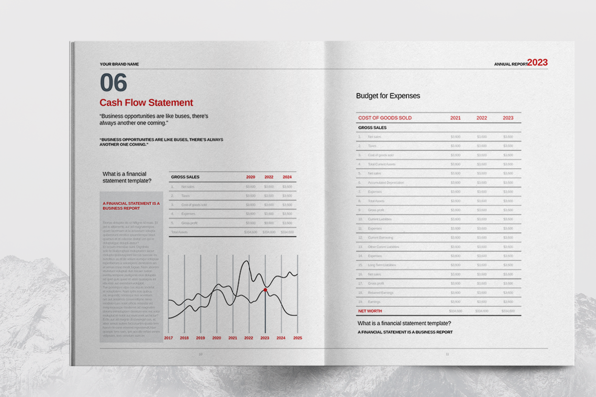 Gray Annual Report Template