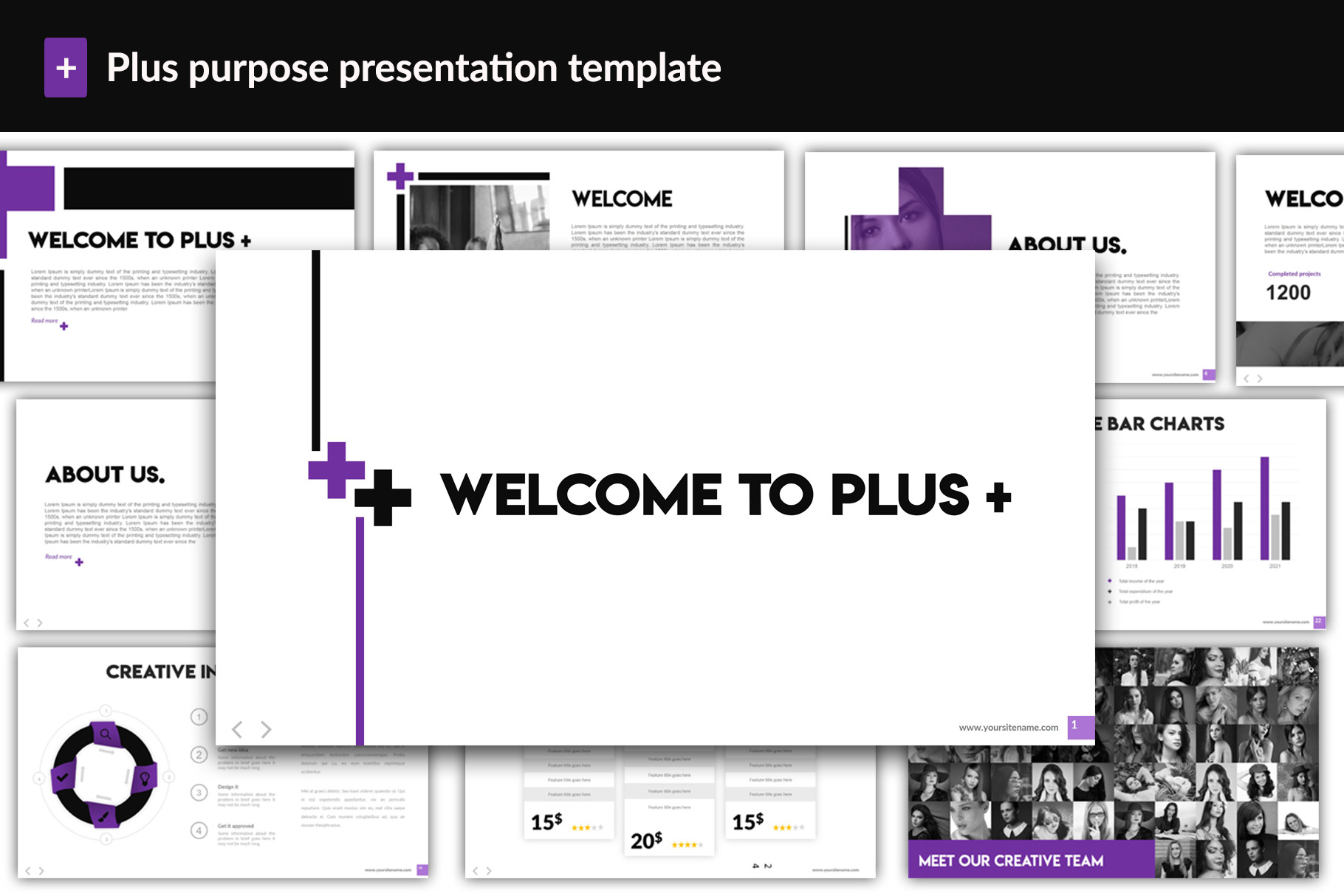 Plus+ Simple Powerpoint Presentation, a Presentation Template by anchor ...