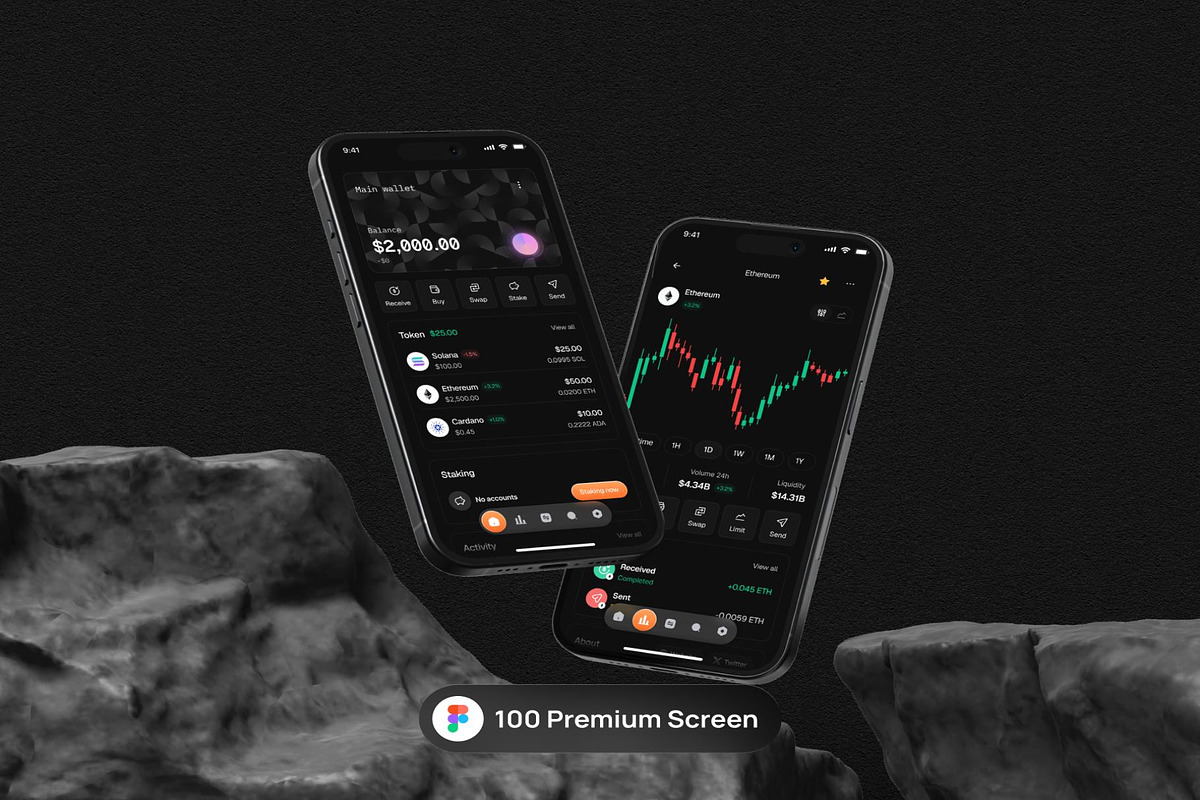 Web3 Crypto Mobile App UI Kit
