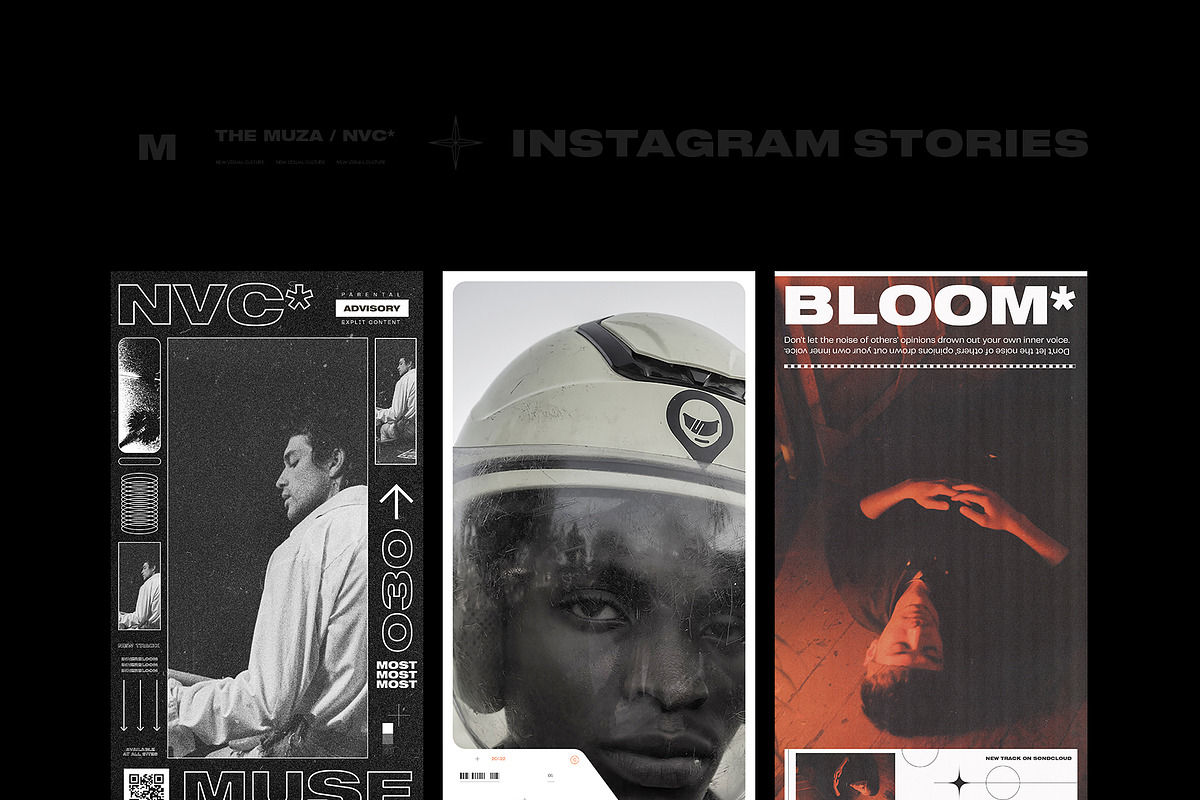 NVC | CYBERPUNK Instagram Templates, a Social Media Template by The Muza