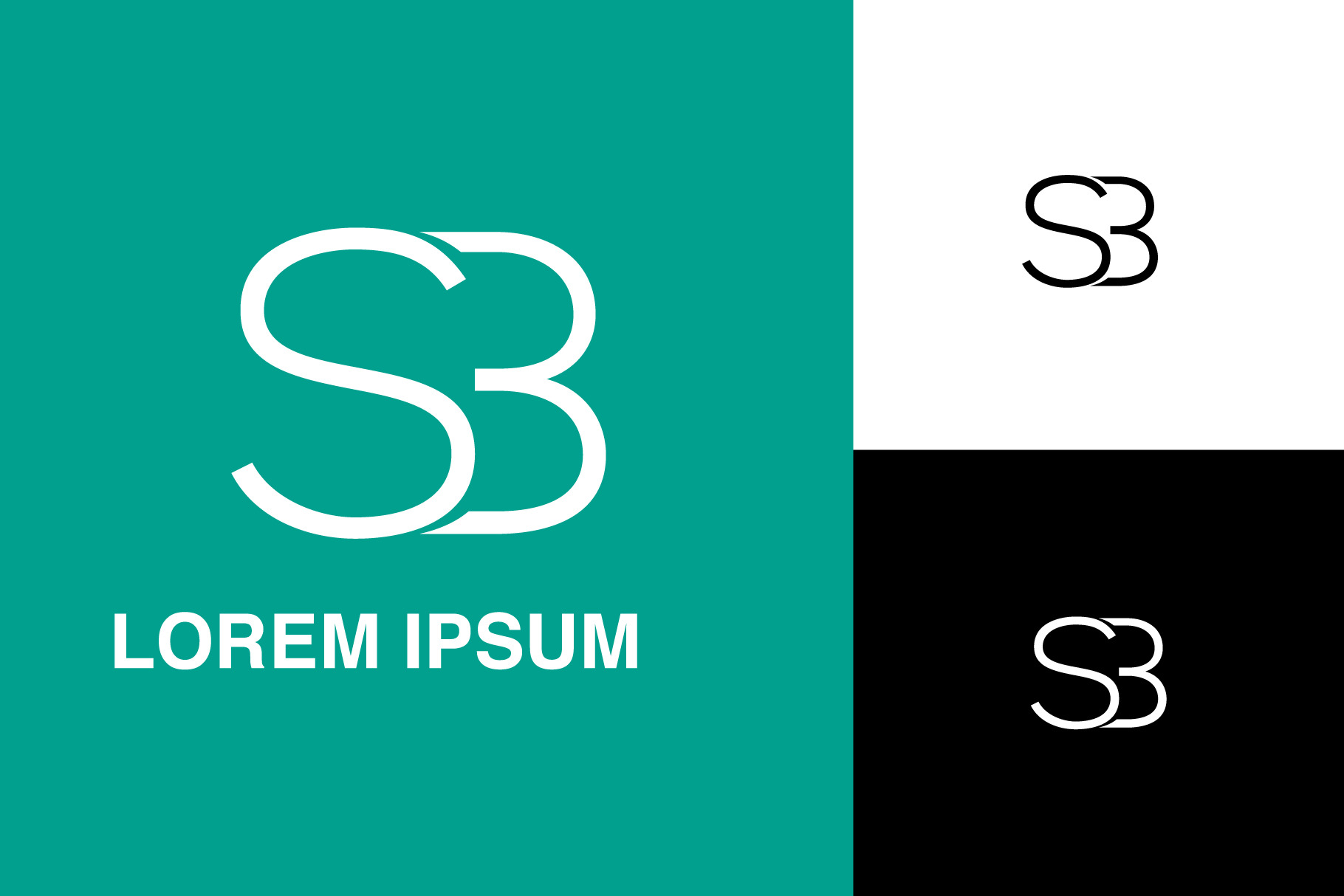 SB Abstract Logo Design. | Branding & Logo Templates ~ Creative Market